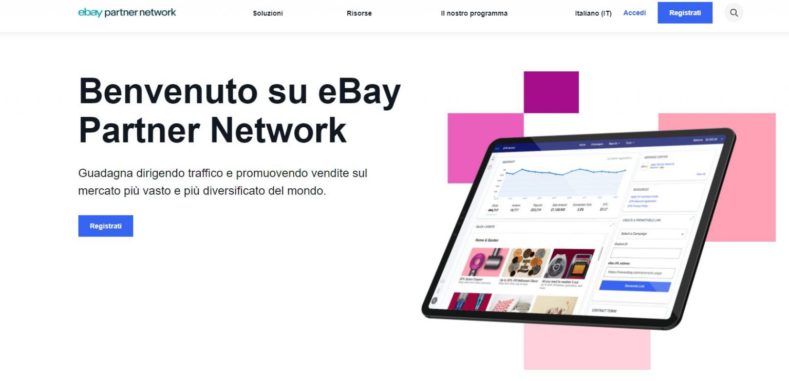 eBay Partner Network Affiliazione: come funziona - La Voce di Tutti